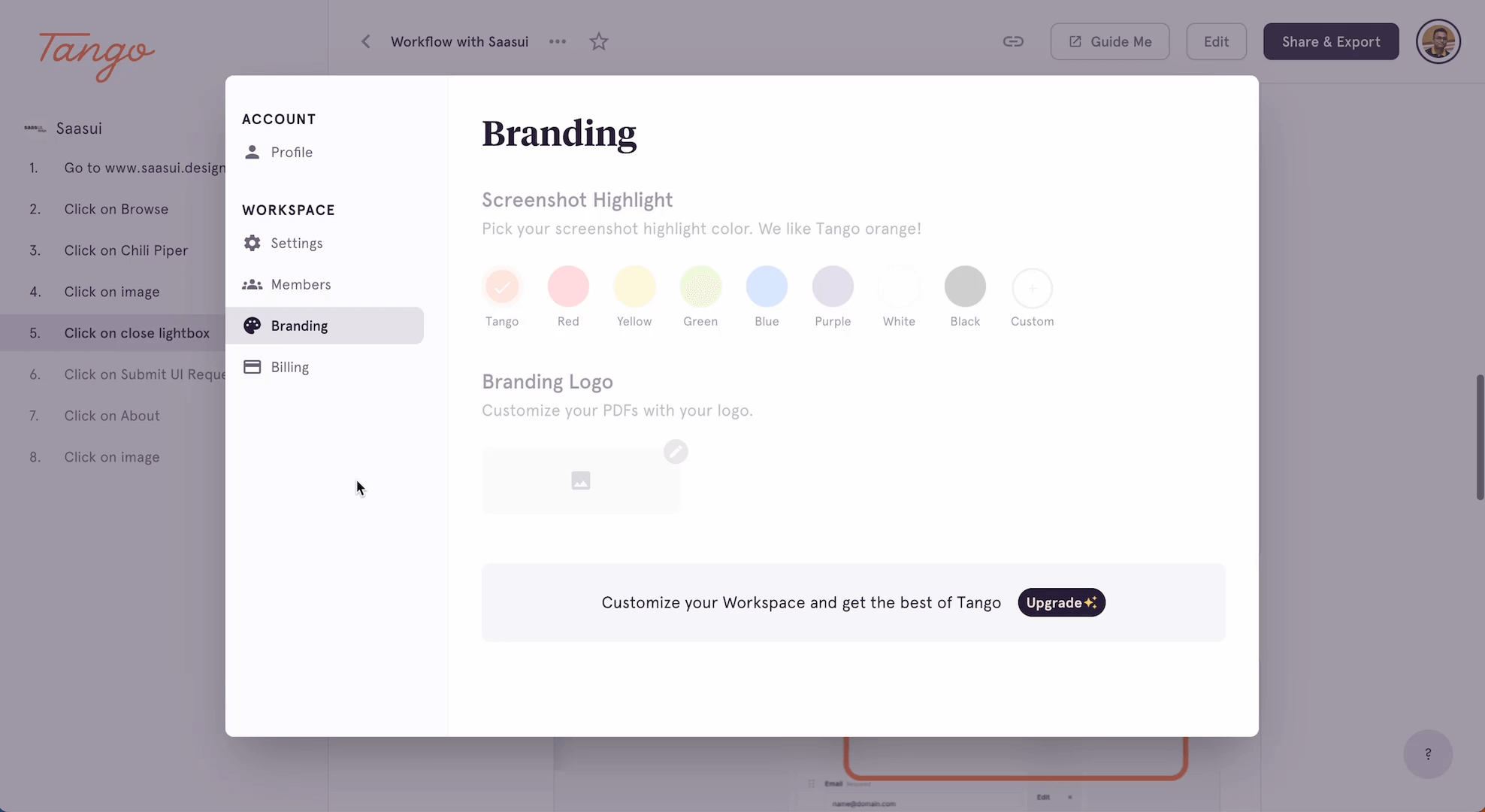 Tango | UI, UX Design | SaaS | Application Design | saas ui